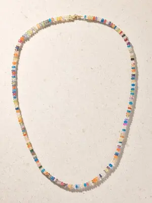 Jia Jia 14-karat Gold -stone Necklace