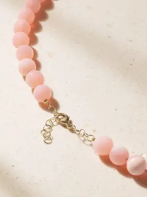 Jia Jia 14k Gold Diamond, Opal, And Smoky Quartz Beaded Necklace