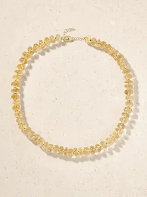 Jia Jia 14 Karat Gold Citrine Necklace - Yellow