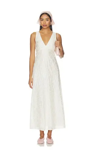 STONE COLD FOX Leah Maxi Dress - Egret