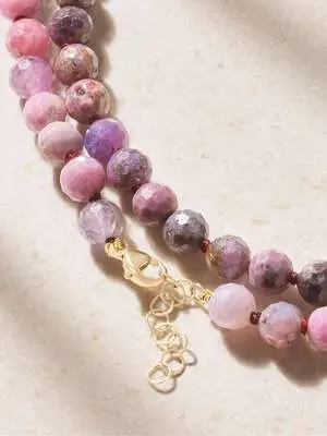 Jia Jia Double 14-karat Gold Ruby Necklace