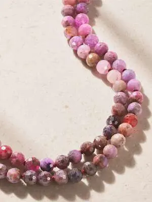 Jia Jia Double 14-karat Gold Ruby Necklace