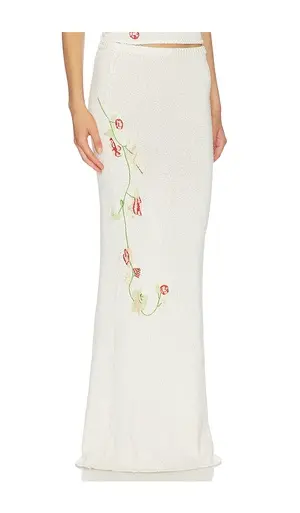 ASTA RESORT Carolina Embroidered Skirt