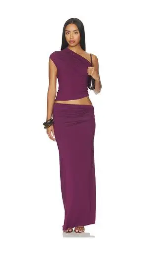 NIA Bartolo One Shoulder Top - Plum