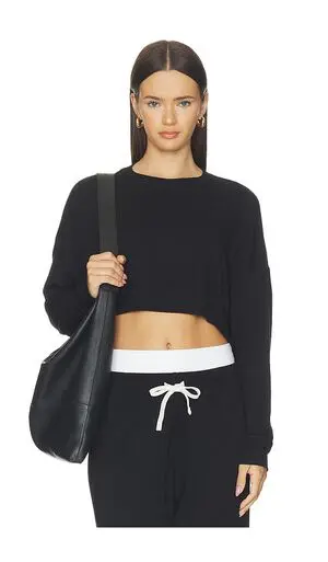 Splits59 Noah Crop Sweatshirt - Black