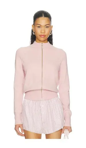 With Jéan Penelope Zip-up Sweater