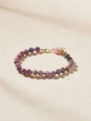 Jia Jia 14-karat Gold Ruby Bracelet - Pink