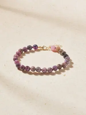 Jia Jia 14 Karat Gold And Ruby Bracelet - Pink