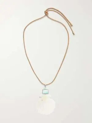 JENNIFER BEHR Alisa Silver-tone Shell Necklace