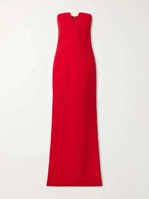 ILKYAZ OZEL Ecliptica Crepe Gown - Red