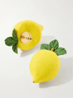 JENNIFER BEHR Citron Resin Lemon Earrings