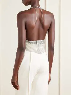 ILKYAZ OZEL Rayy Sequined Mesh Top