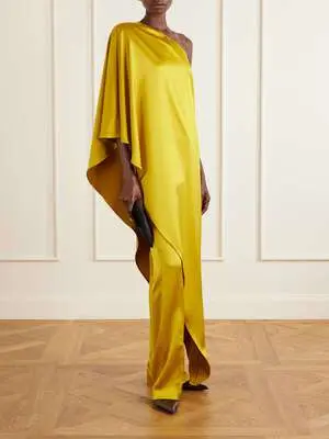 ILKYAZ OZEL Angelica One-shoulder Satin Blouse