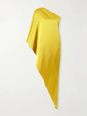 ILKYAZ OZEL Angelica One-shoulder Satin Blouse