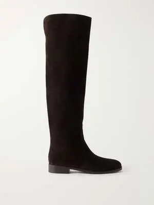 GIANVITO ROSSI Zayne 20 Suede Over-the-knee Boots - Chocolate