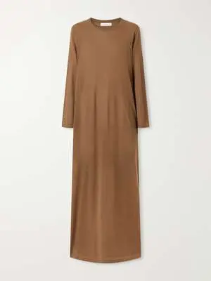 Co Cashmere Midi Dress - Brown