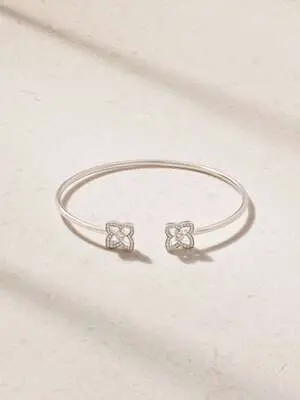 De Beers 18-karat White Diamond Bangle - Gold