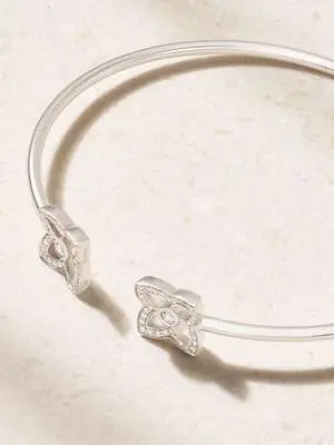 De Beers 18-karat White Diamond Bangle