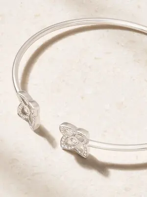 DE BEERS LONDON De Beers 18-karat White Diamond Bangle