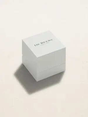 DE BEERS LONDON De Beers 18k White Diamond Lotus Ring