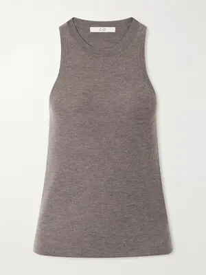 Co Cashmere Tank - Brown