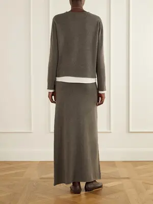 Arch4 Cashmere Sweater And Midi Skirt Set