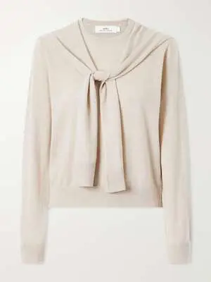 Arch4 Eldergrove Tie-detailed Cashmere Sweater - Beige