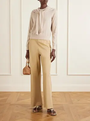 Arch4 Eldergrrove Cashmere Sweater With Tie Detail - Neutrals