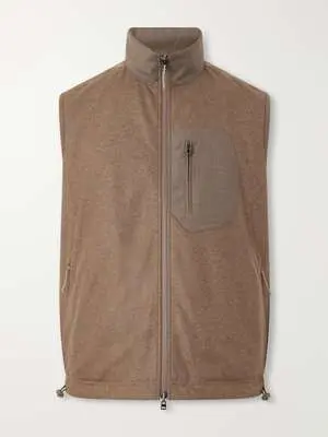 Sease Explorer Reversible Padded Cashmere And Wool Gilet - Brown
