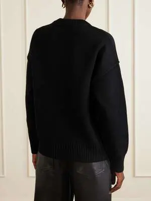 AMI Paris Intarsia Wool Sweater