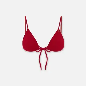 PCFG The Solar Reflections Classic Triangle Bikini Top - Red