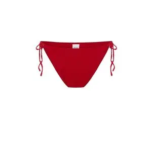 PCFG The Solar Reflections Terry Tie-side Bikini Bottom - Red