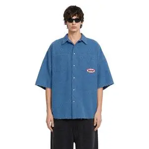 MYSIMPLICATED Collar Shirt - Blue
