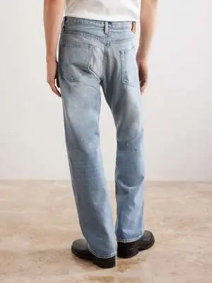 Ralph Lauren Straight-leg Logo-embroidered Distressed Jeans