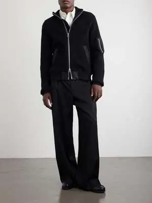 Sacai Knitted Wool Blouson Jacket