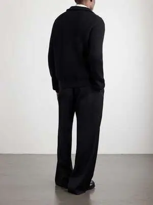 Sacai Knitted Wool Blouson Jacket