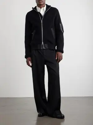 Sacai Knitted Wool Blouson Jacket