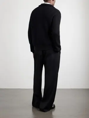 Sacai Knitted Wool Blouson Jacket