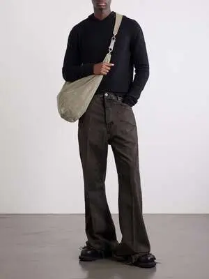 Rick Owens Bolan Flared Frayed Jeans