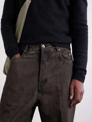 Rick Owens Bolan Flared Frayed Jeans