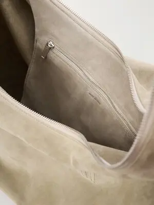 Rick Owens Gemini Suede Tote Bag - Neutrals