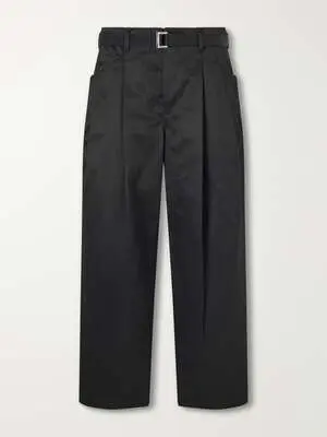 Sacai Wide-leg Cotton Chinos