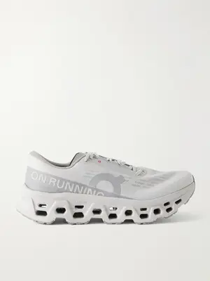 On Cloudmonster Rubber-trimmed Stretch-knit Sneakers