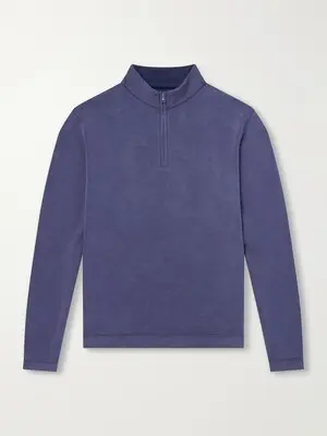 Peter Millar Jersey Half-zip Sweater - Blue