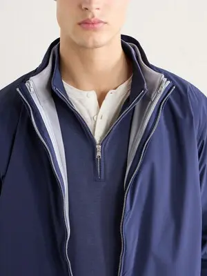 Peter Millar Jersey Half-zip Sweater - Blue