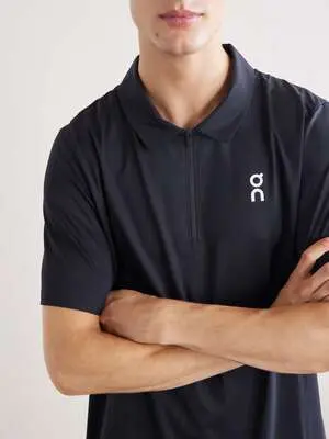 On Court Logo-printed Shell Polo Shirt