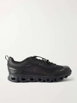 On Cloud 6 Rubber-trimmed Mesh Sneakers - Black