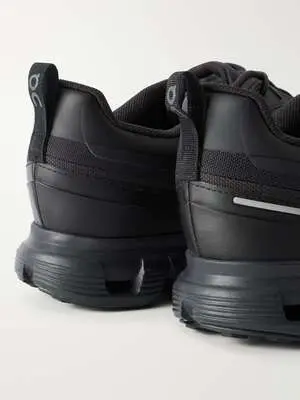 On Cloud 6 Rubber-trimmed Mesh Sneakers - Black