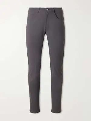 Peter Millar Bingham Slim-leg Stretch-cotton Trousers - Gray