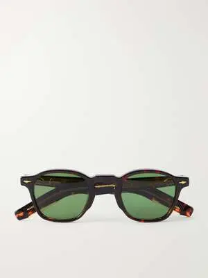 JACQUES MARIE MAGE Zephirin Round-frame Acetate Sunglasses - Tortoiseshell